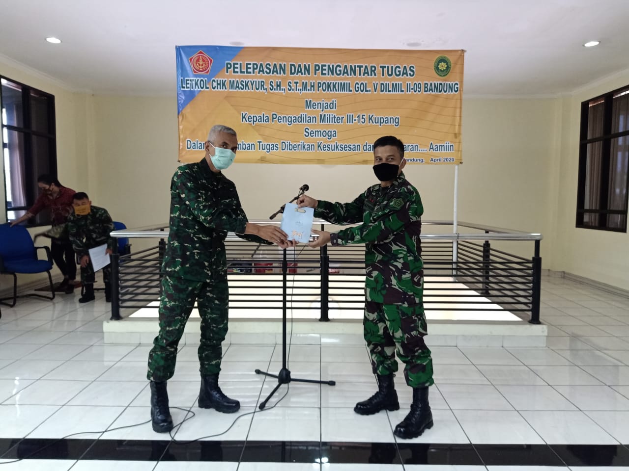 PELEPASAN DAN PENGANTAR TUGAS LETKOL CHK MASYKUR, S.T., S.H., M.H ...