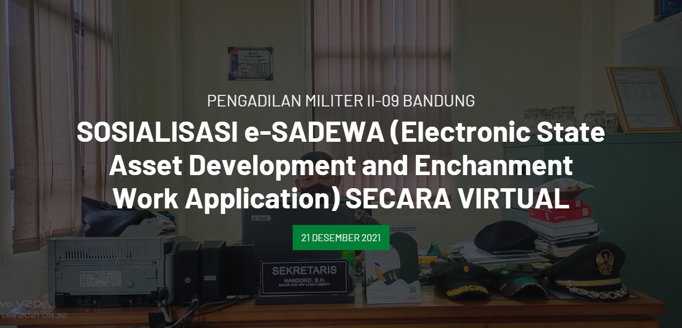SOSIALISASI e-SADEWA SECARA VIRTUAL